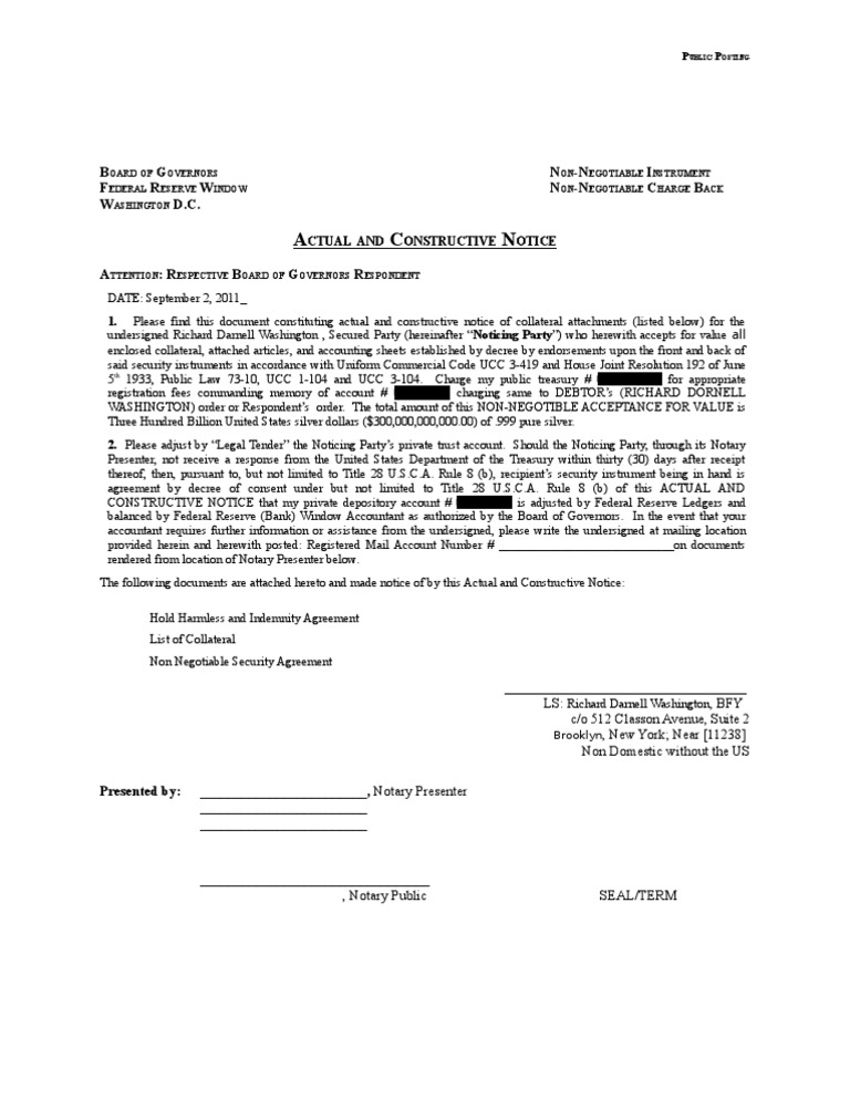 1-5a Actual and Constructive Notice - RDW09221985AACN0001 | PDF