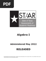 STAAR 2025 Algebra 1 Answer Key | PDF | Elementary Mathematics ...