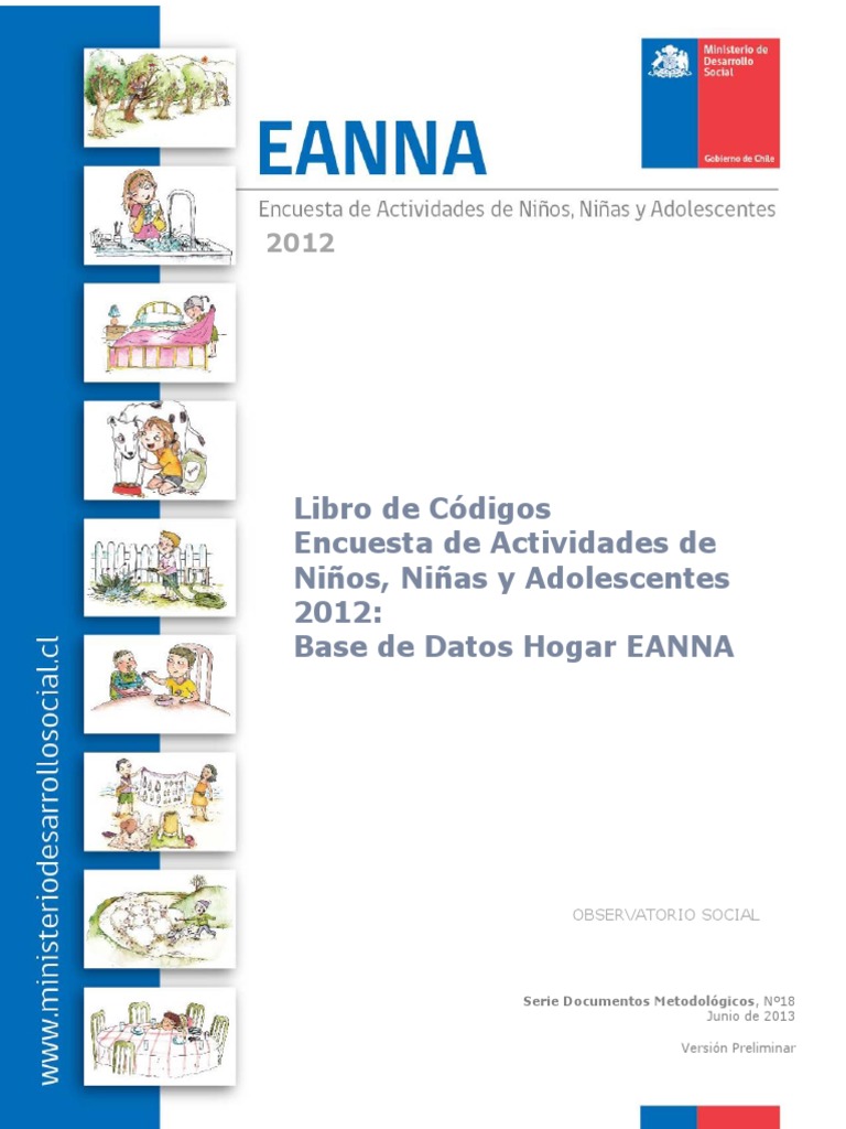 Libro de codigos Base_hogar_eanna_26062013 | PDF | Cuestionario ...