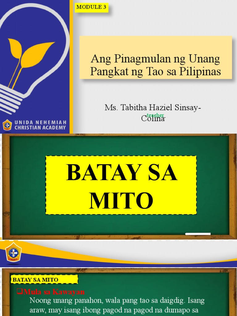 Ang Pinagmulan NG Unang Pangkat NG Tao Sa Pilipinas: Ms. Tabitha Haziel ...
