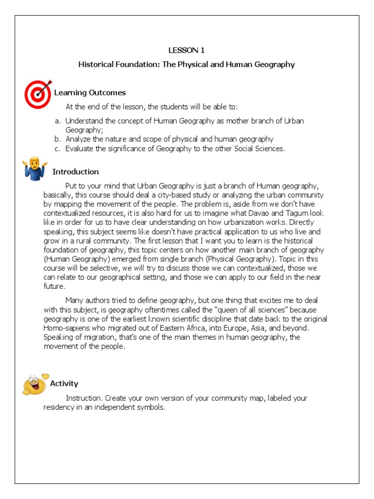 Lesson 1 | PDF | Geography | Earth Sciences