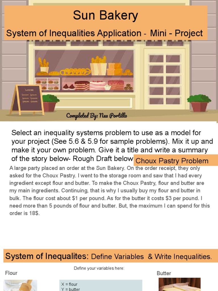 Nea Portillo - Student Template of System of Inequalities Application ...