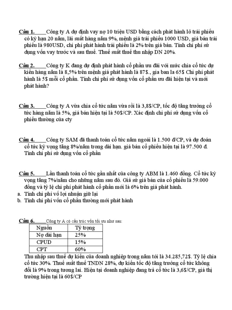 Btap Chuong 1 - CPSV | PDF