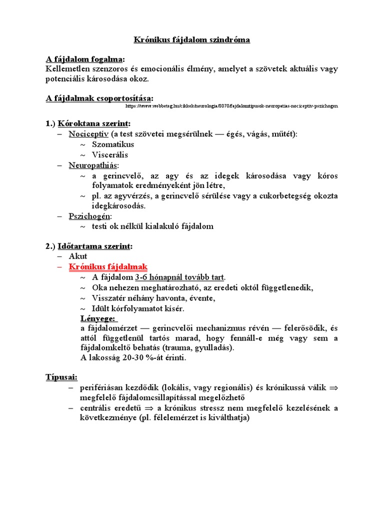 Fejfájások Típusai L.E. | PDF