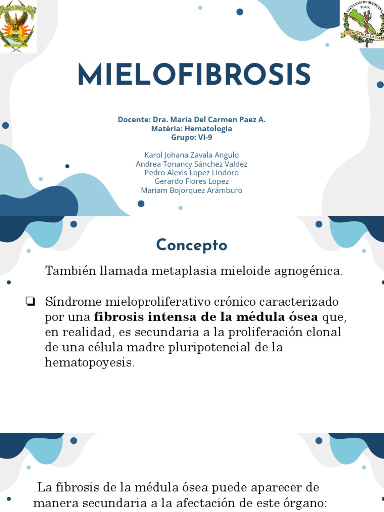 Mielofibrosis | PDF | Medicina CLINICA | Especialidades Medicas