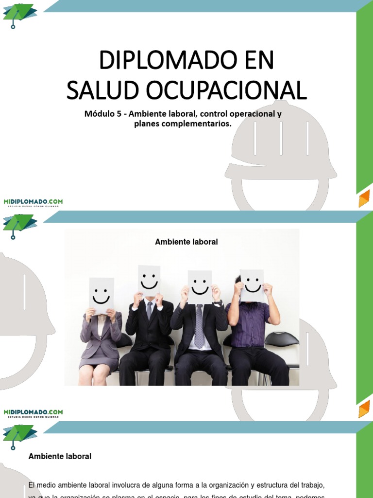 MODULO 5 - Ambiente Laboral, Control Operacional y Planes ...