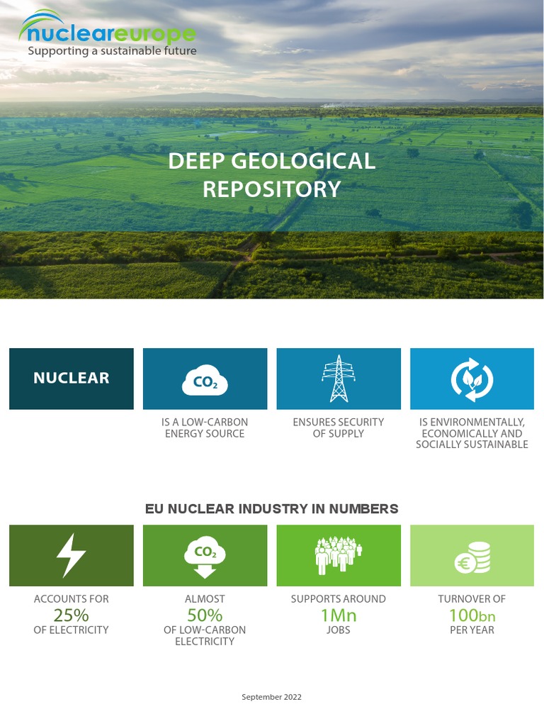 Nucleareurope - Deep Geological Repository Background Paper | PDF ...