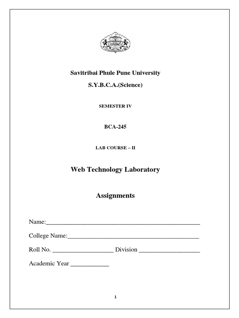 BCA245 - Web Technology Laboratory | PDF | Php | Parameter (Computer ... BCA245 - Web Technology Laboratory | PDF | Php | Parameter (Computer ...