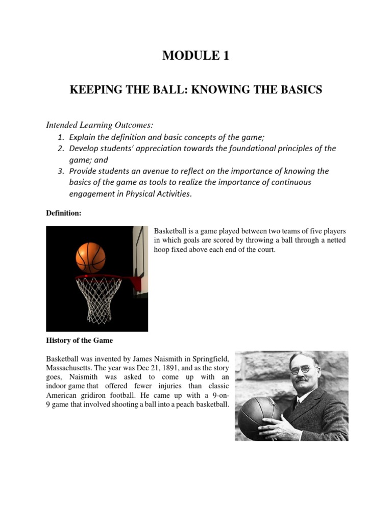 PE4 MODULE-1-cut.4 | PDF | Basketball Positions | Sports