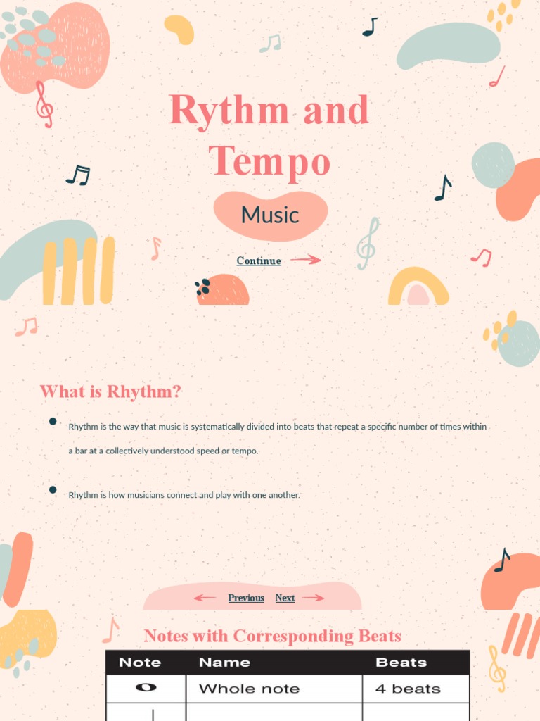 in Music | PDF | Rhythm | Tempo