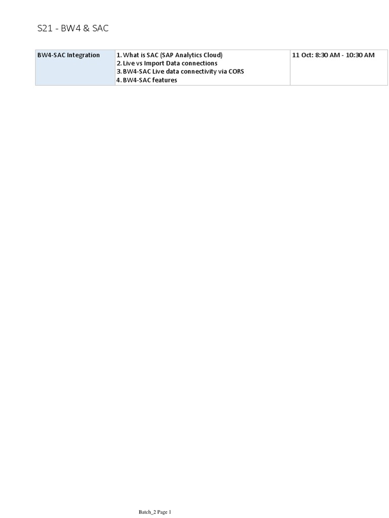 1.16 S21 - B4H - SAC Integration & Story | PDF | Analytics | Cloud Computing