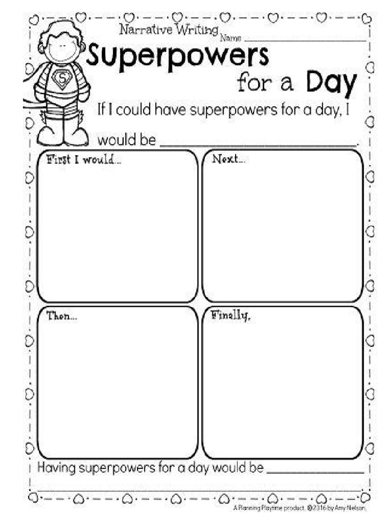 Narrative Writing - If I Had Superpowers For A Day | PDF