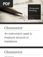 Analog Multitester Meter Reading | PDF