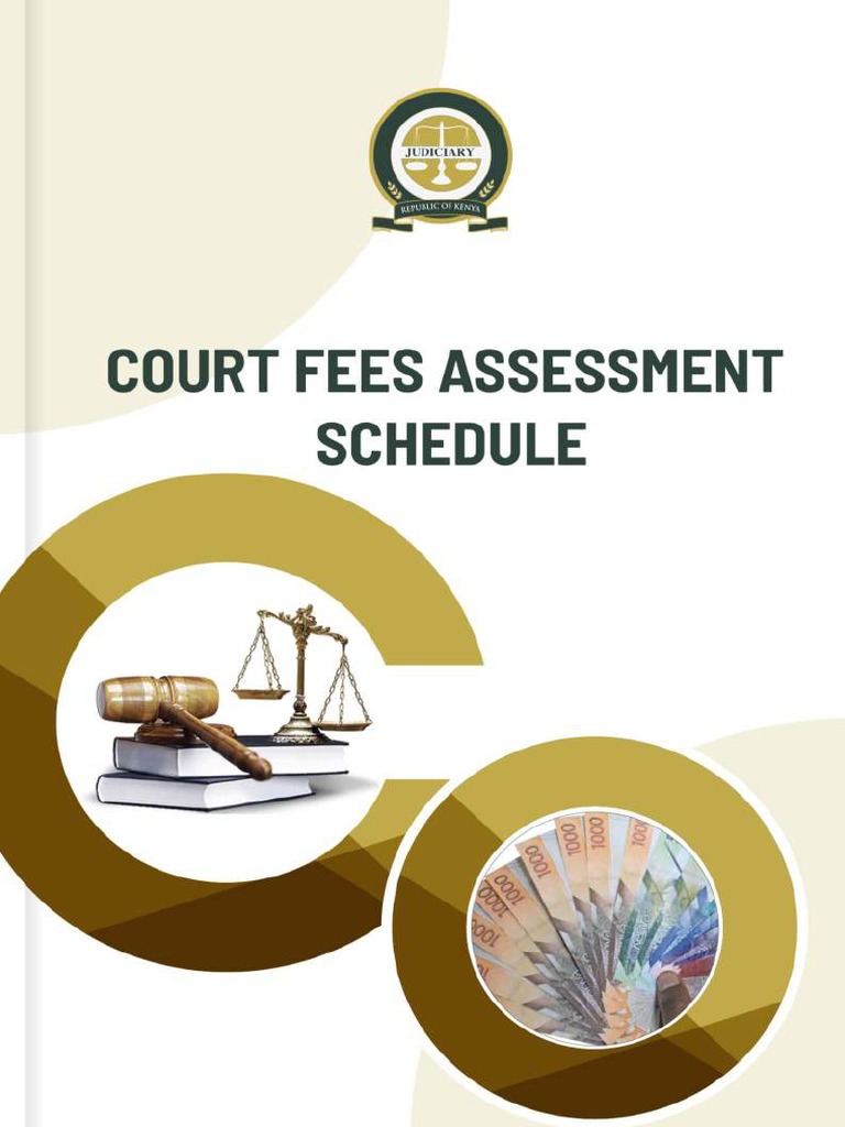 Court Fees Assessment Schedule | PDF
