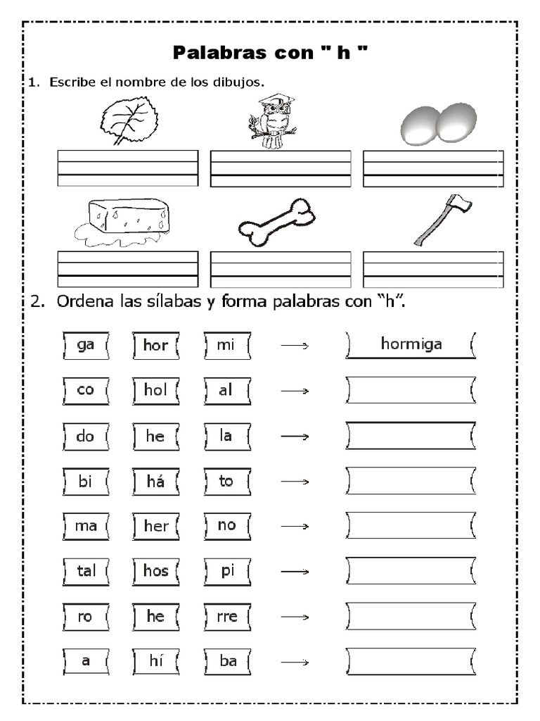 Palabras Con H | PDF