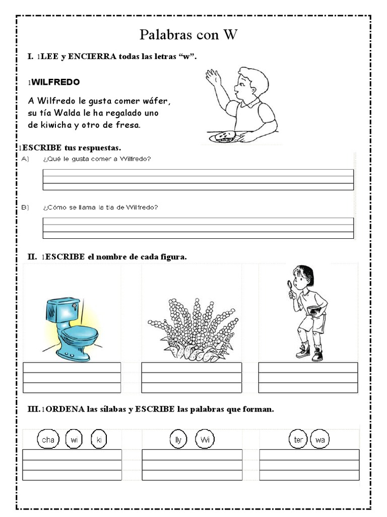 Palabras Con W | PDF