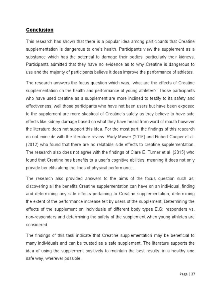 Conclusion | PDF | Behavioural Sciences | Psychological Concepts