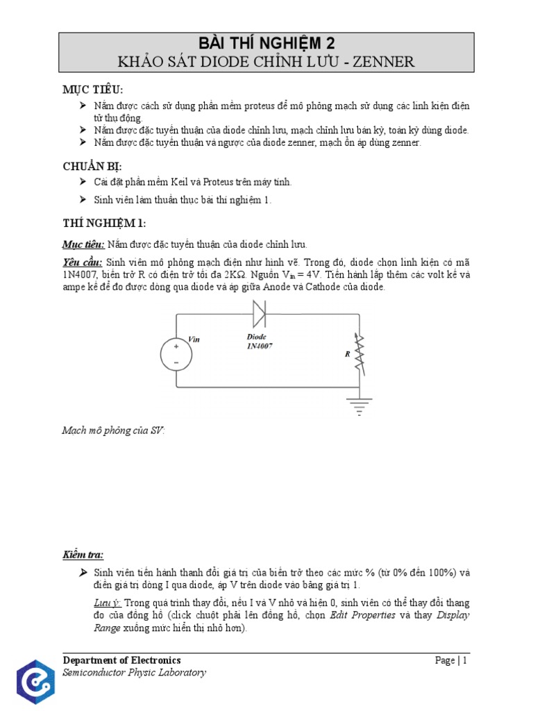 VLBD_LAB2-Diode | PDF