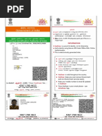 Aadhar Card and Pan Card | PDF