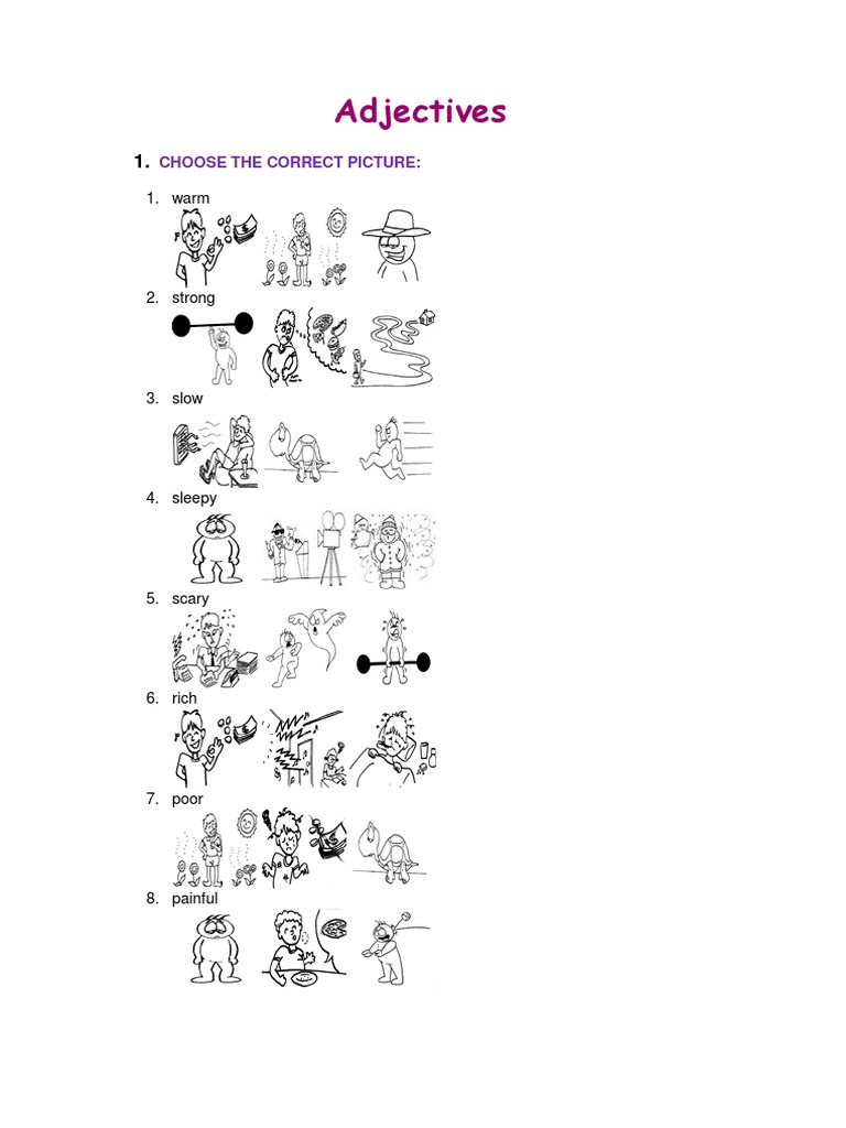 Adjectives Exercises | PDF Adjectives Exercises | PDF