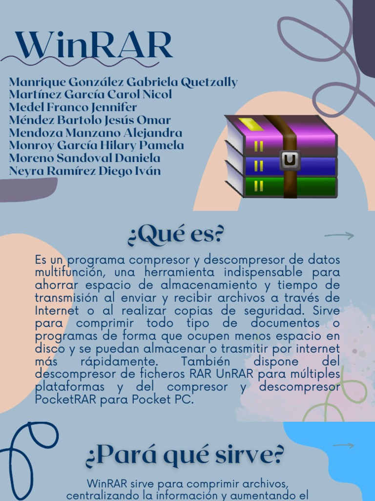 WinRAR - Equipo 4 | PDF | Compresión de datos | Archivo de computadora