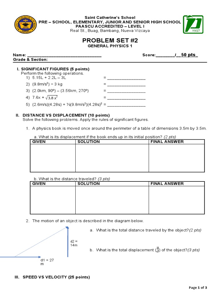 PS2 Displacement Velocity Acceleration GP1-REMEDIAL | PDF | Motion ... PS2 Displacement Velocity Acceleration GP1-REMEDIAL | PDF | Motion ...