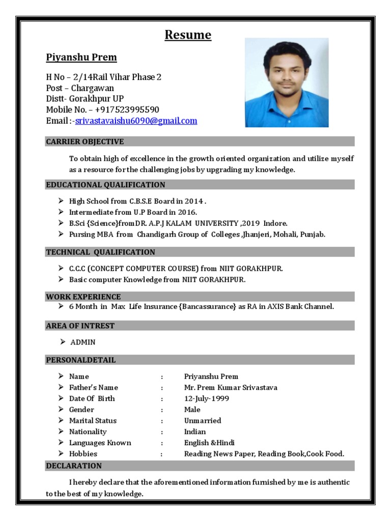 Priyanshu Prem Resume | PDF