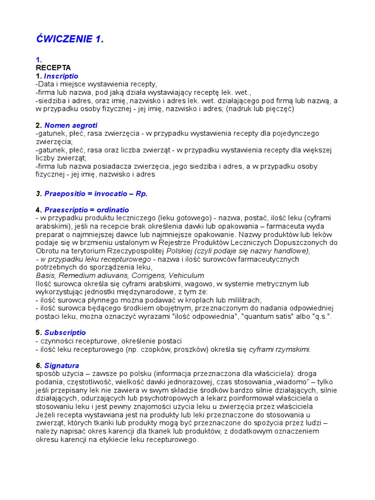 Ćwiczenie 1.: Inscriptio | PDF