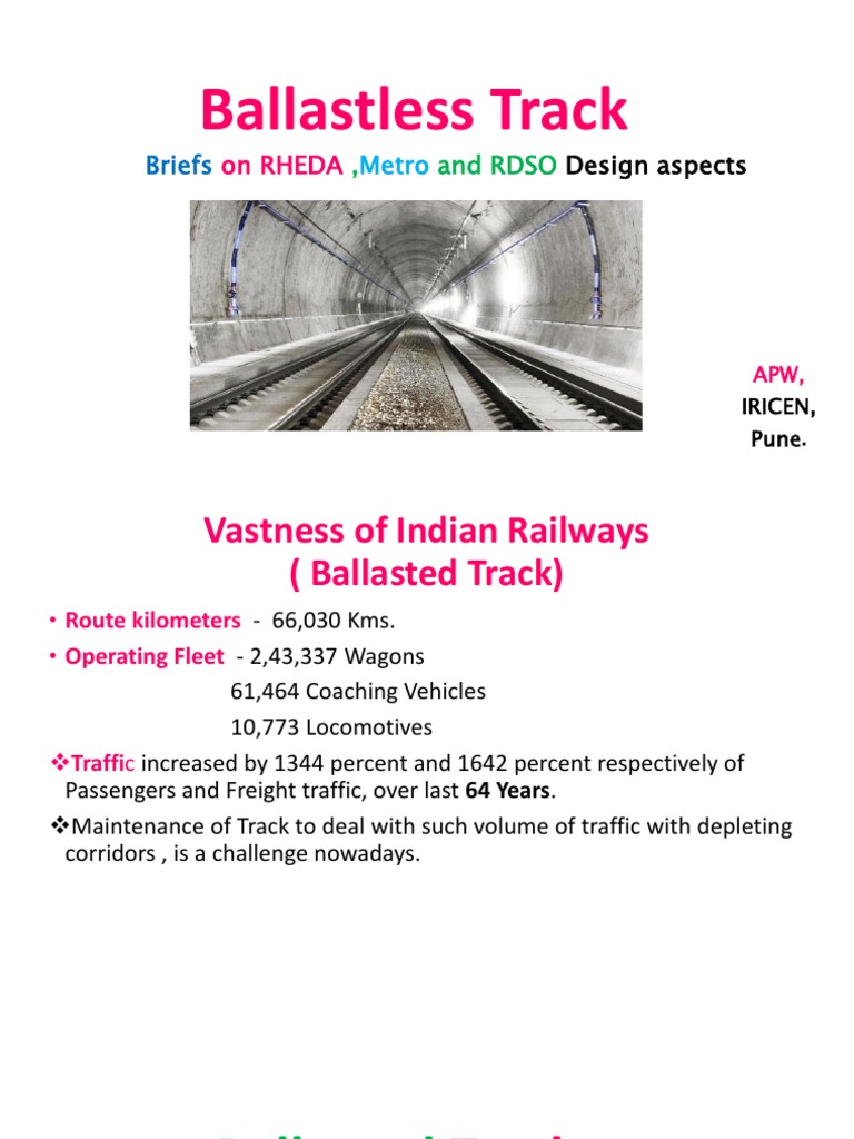 Ballastless Track | PDF | Rail Transport | Applied And ...