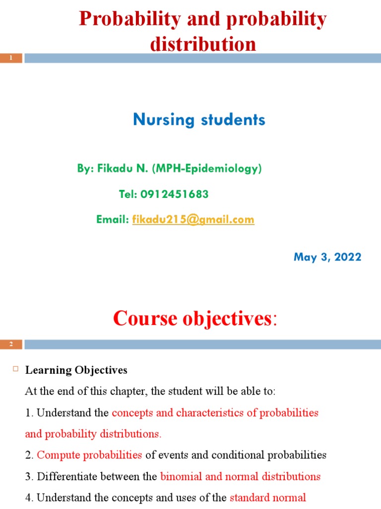 5 Probability and Probability Distribution | PDF | Probability ...