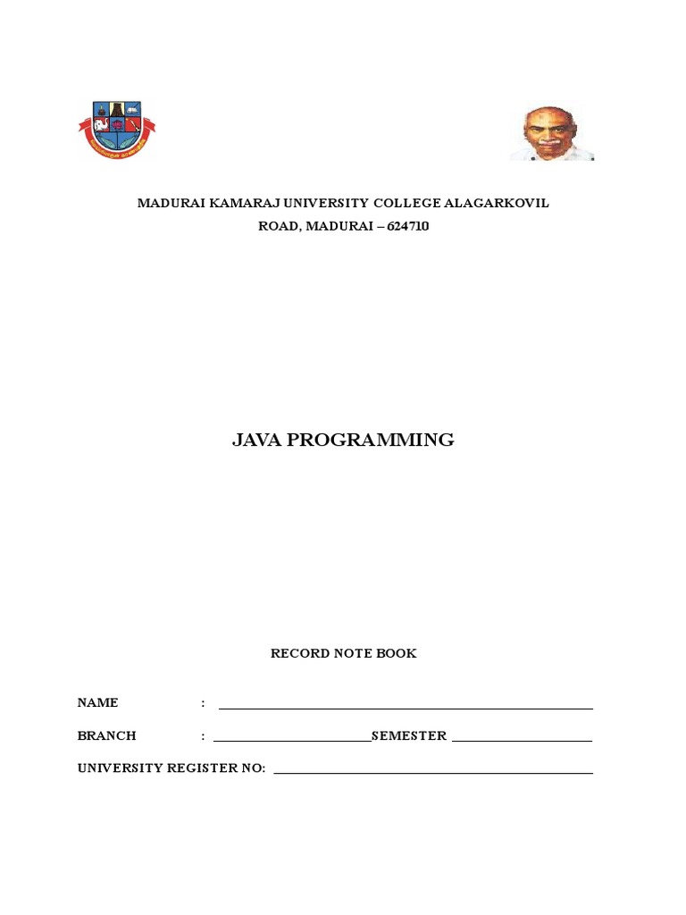 Java Lab Final Mca Pdf Java Programming Language String Computer Science