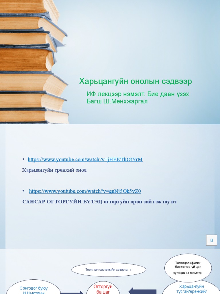 Харьцангуйн онол нэмэлт сэдэв Pdf