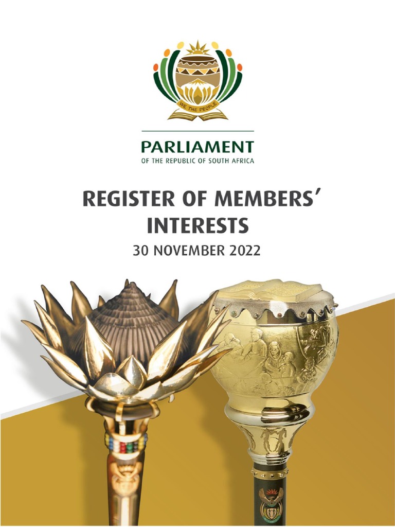 Register of Members Interests 2022 | PDF | African National Congress ...