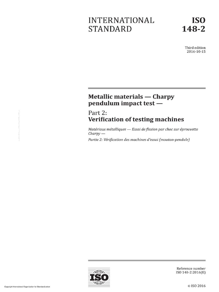 Iso 148-2-2016 | PDF