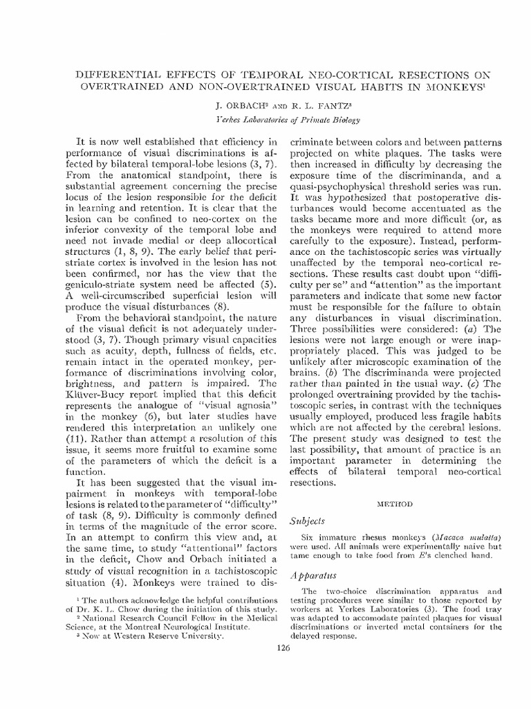 Fantz 1958 | PDF | Teaching Methods & Materials | Wellness