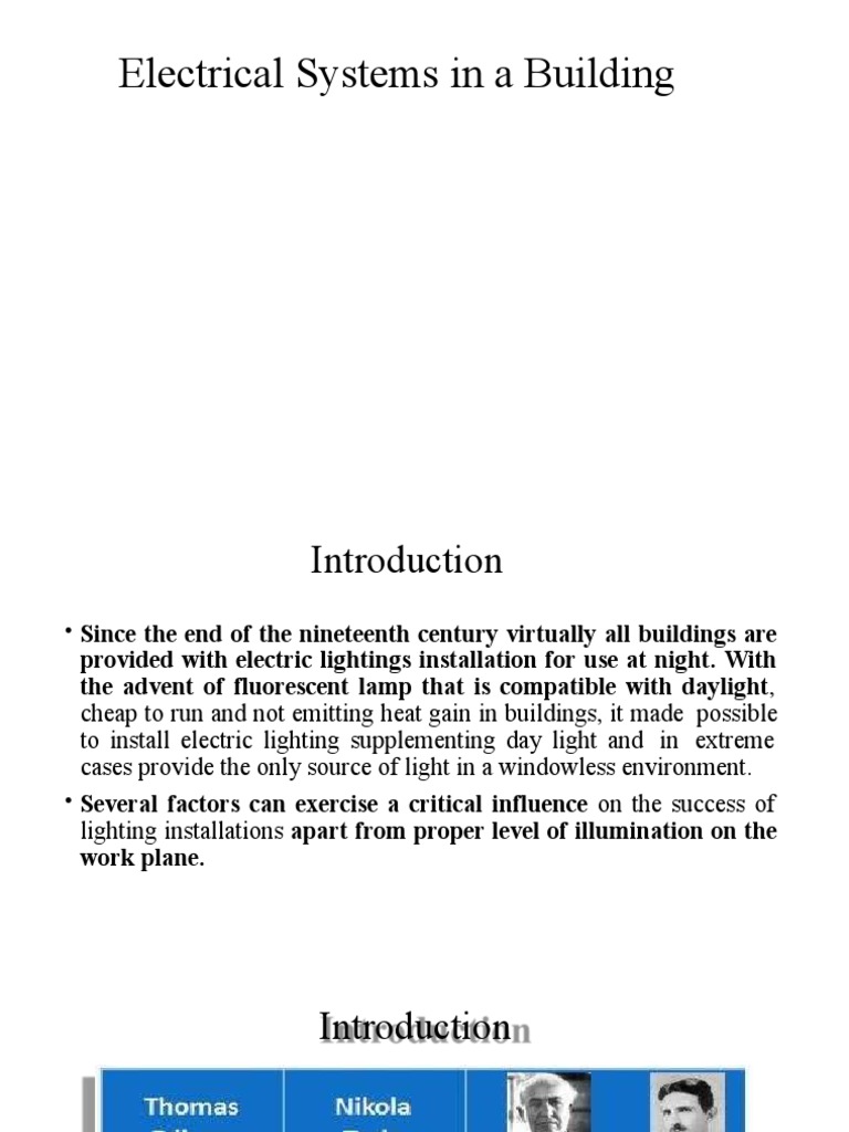 Electricalsystemsinabuilding 150911082119 Lva1 App6892 | PDF | Electric ...