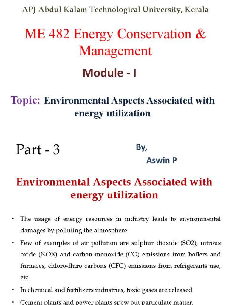 Environmental Impact of Energy Use | PDF | Air Pollution | Greenhouse ...