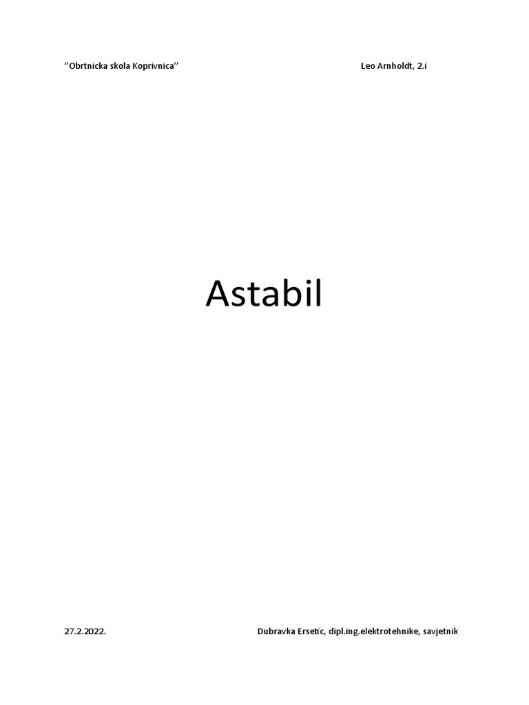 Astabil | PDF