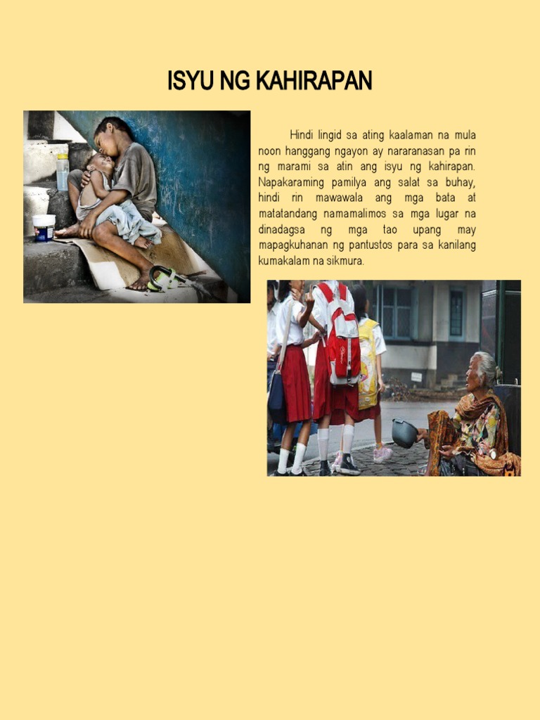 Isyu NG Kahirapan | PDF
