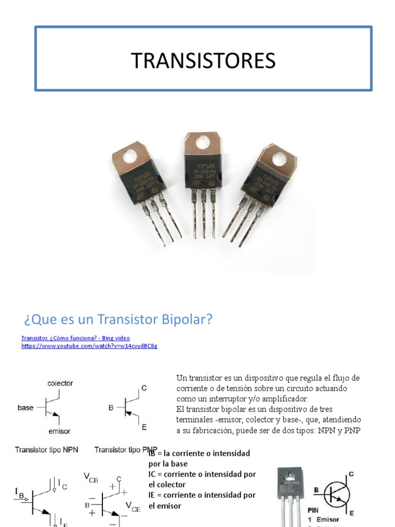 Transistores | PDF | Transistor | Transistor de unión bipolar