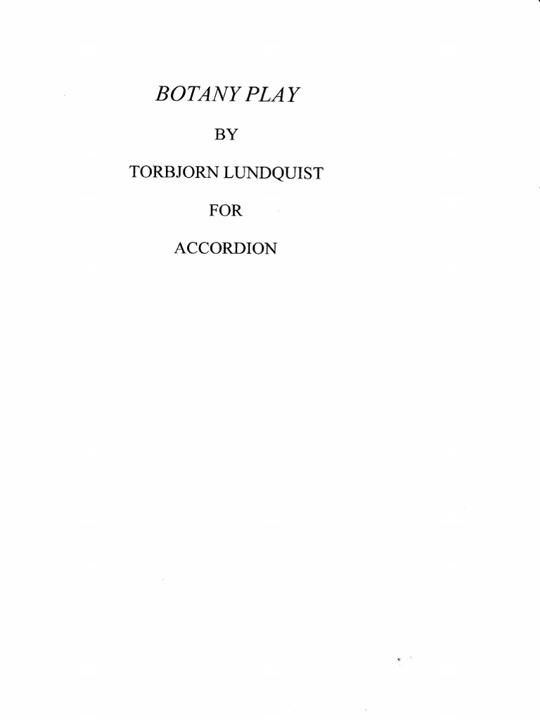 Categoria B Botany Play 1º e 2º And. Lundquist 1 | PDF