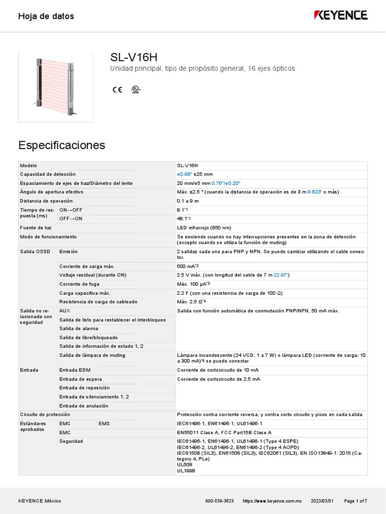 SL-V16H Datasheet | PDF | Diodo emisor de luz | Ingenieria Eléctrica