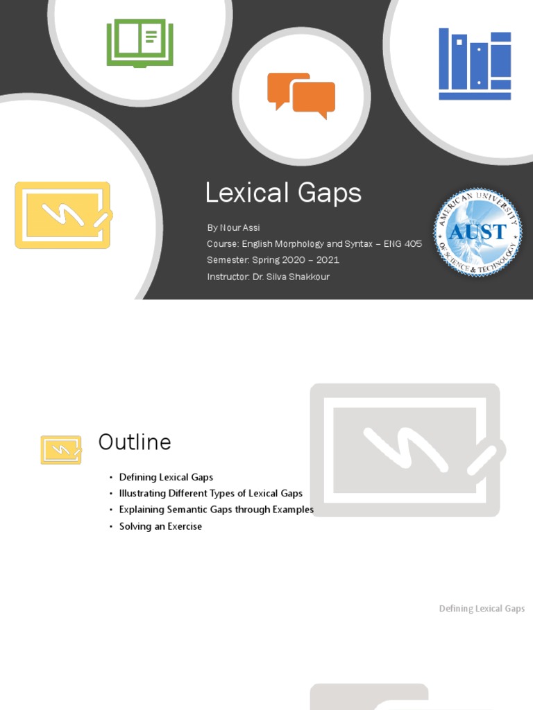 Lexical Gaps, Nour Assi | PDF | Word | Lexicon