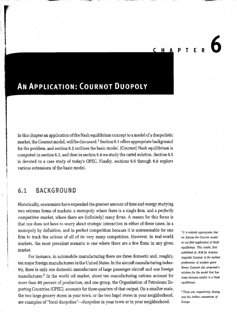 Cournot Duopoly | PDF