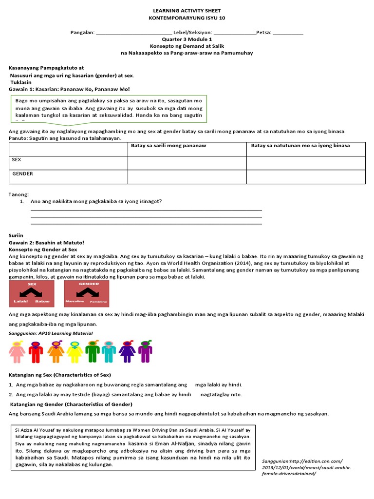 Sanggunian: AP10 Learning Material: 2013/12/01/world/meast/saudi-Arabia ...