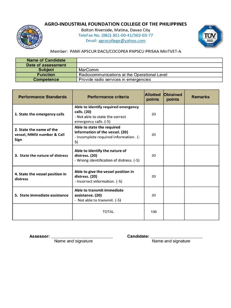 Performance Standards | PDF