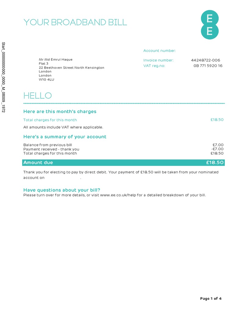 Understanding Your Broadband Bill | PDF | Debit Card | Credit Card
