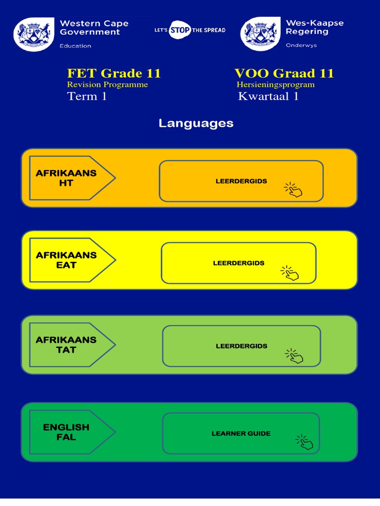 Grade 11 Revision Poster Term One 2023 | PDF