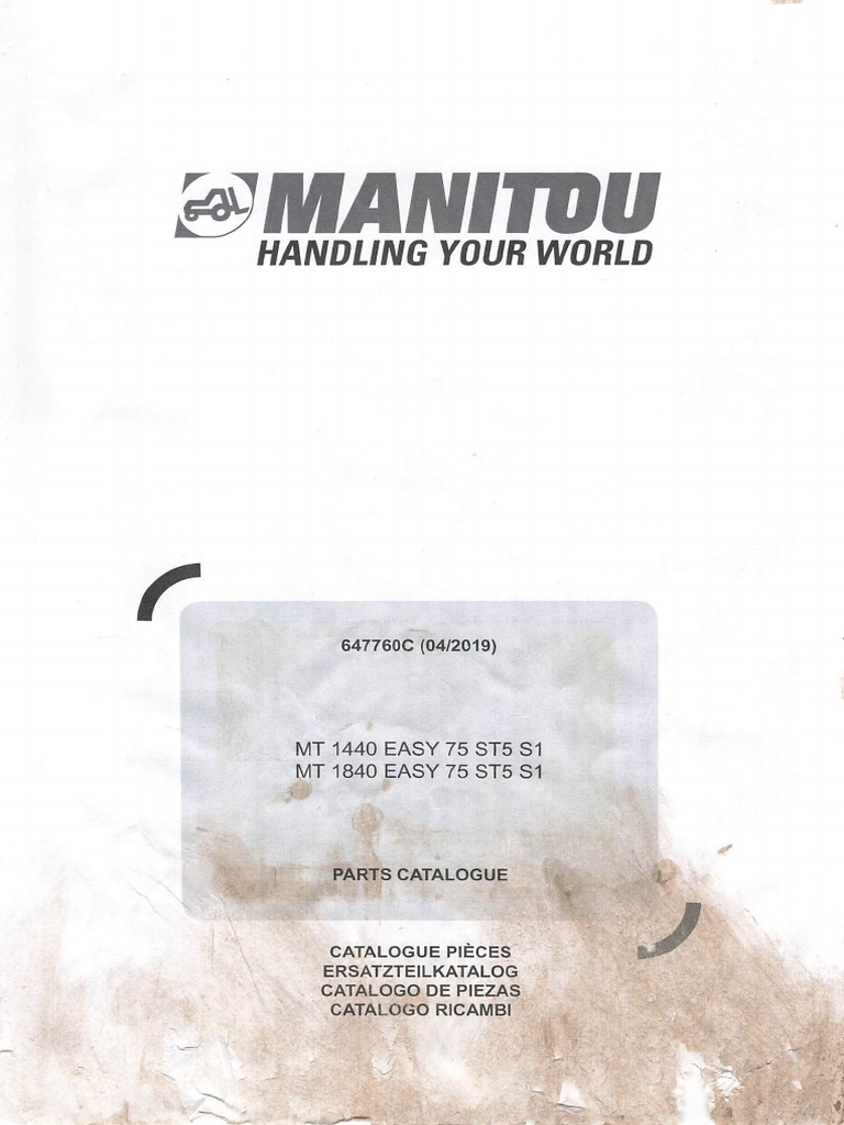 Manitou MT 1440 Easy 75D ST5 S1 MT 1840 Easy 75D ST5 S1 | PDF
