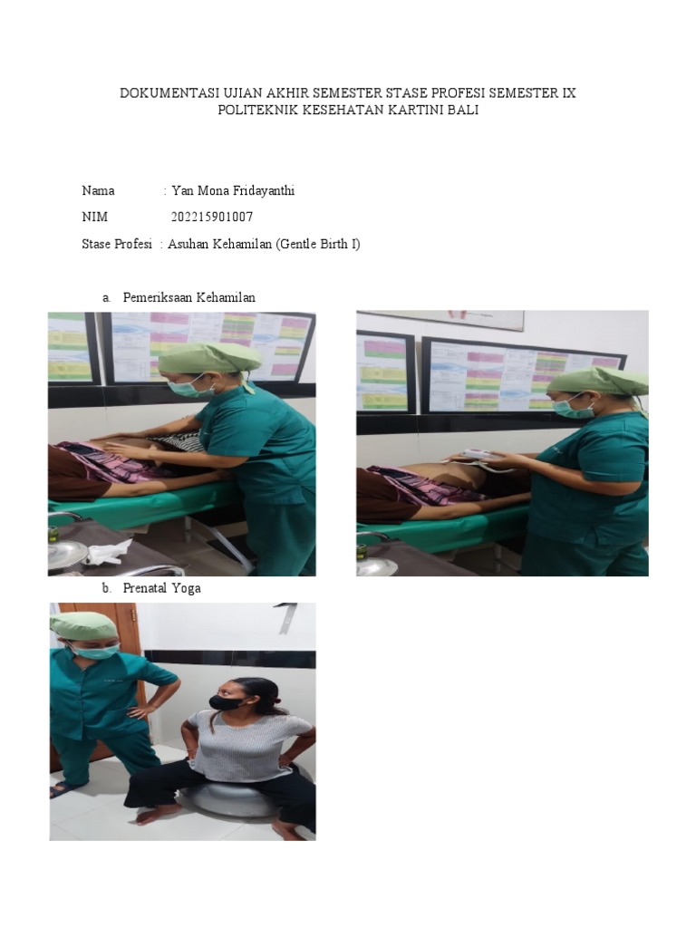Dokumentasi Ujian Akhir Semester Stase Profesi Semester Ix Politeknik Kesehatan Kartini Bali ...